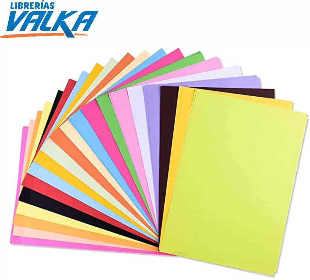 HOJAS BOND DE COLORES 75 GR A4 100 HOJAS | VALKA