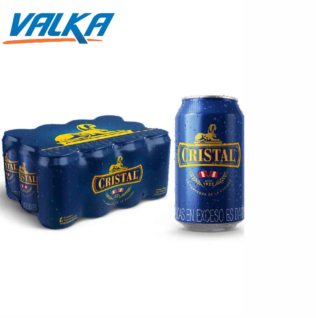 CERVEZA CRISTAL PACK x 12 LATA 355ML | VALKA