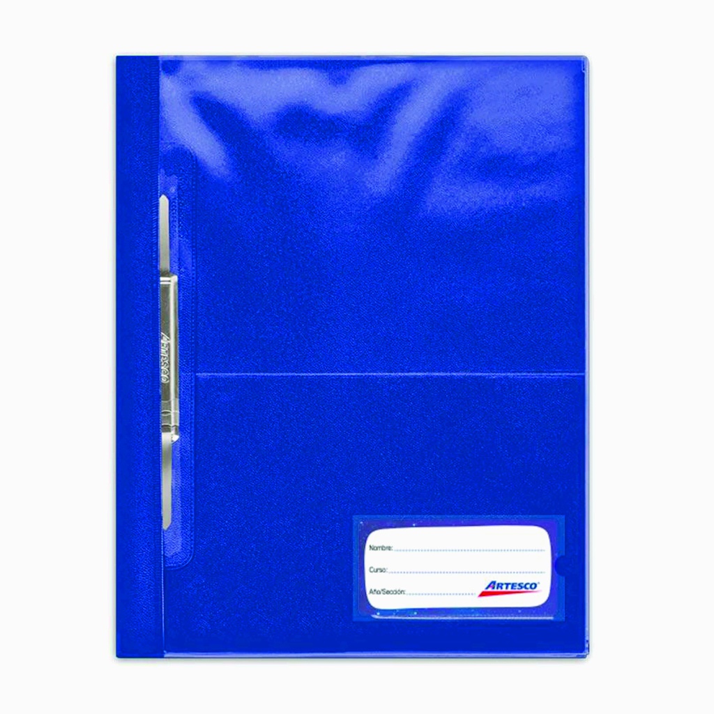 FOLDER A4 TAPA TRANSPARENTE CON FASTENER ARTESCO | Valka